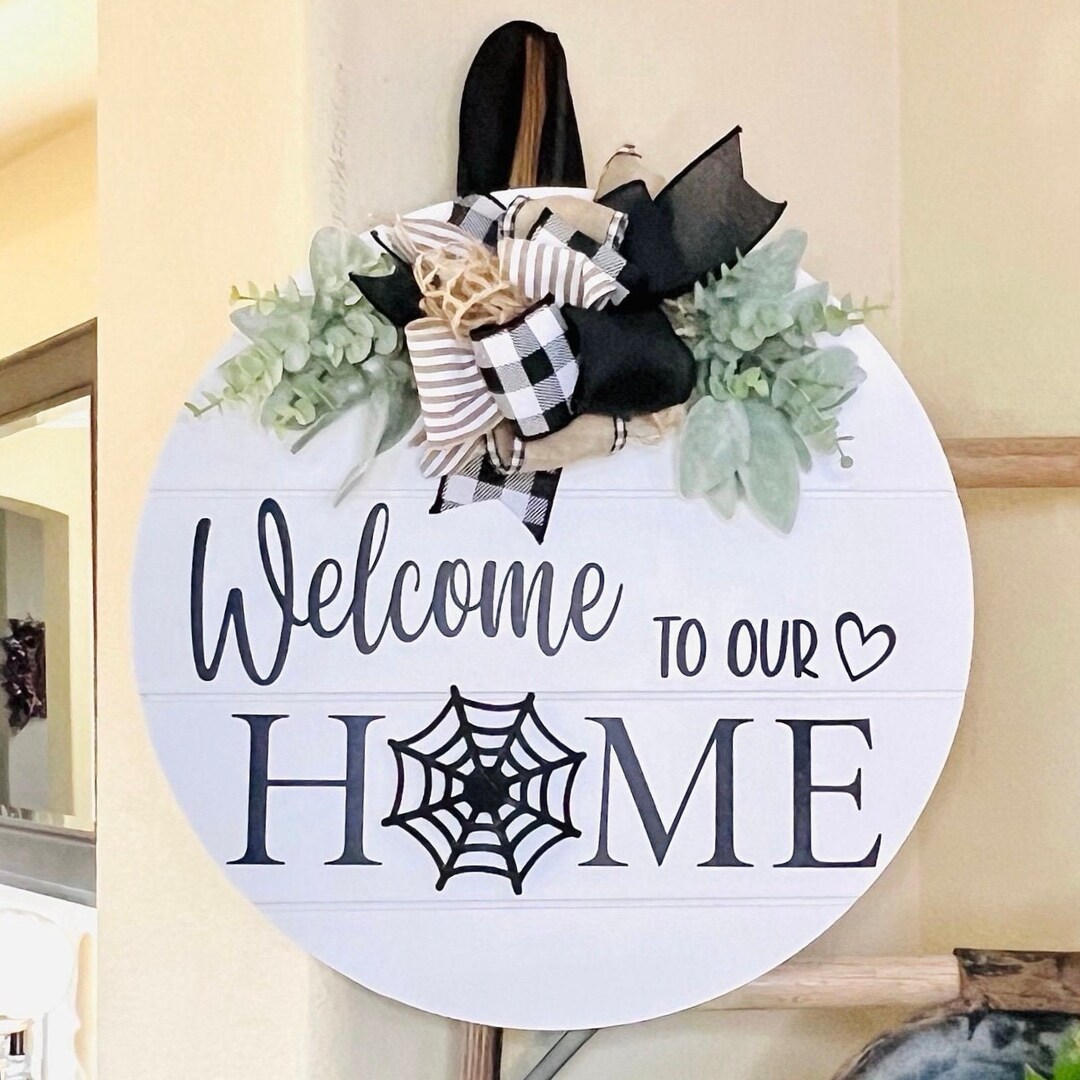 Interchangeable Sign for Front Door, Seasonal Door Hanger, Front Door ...