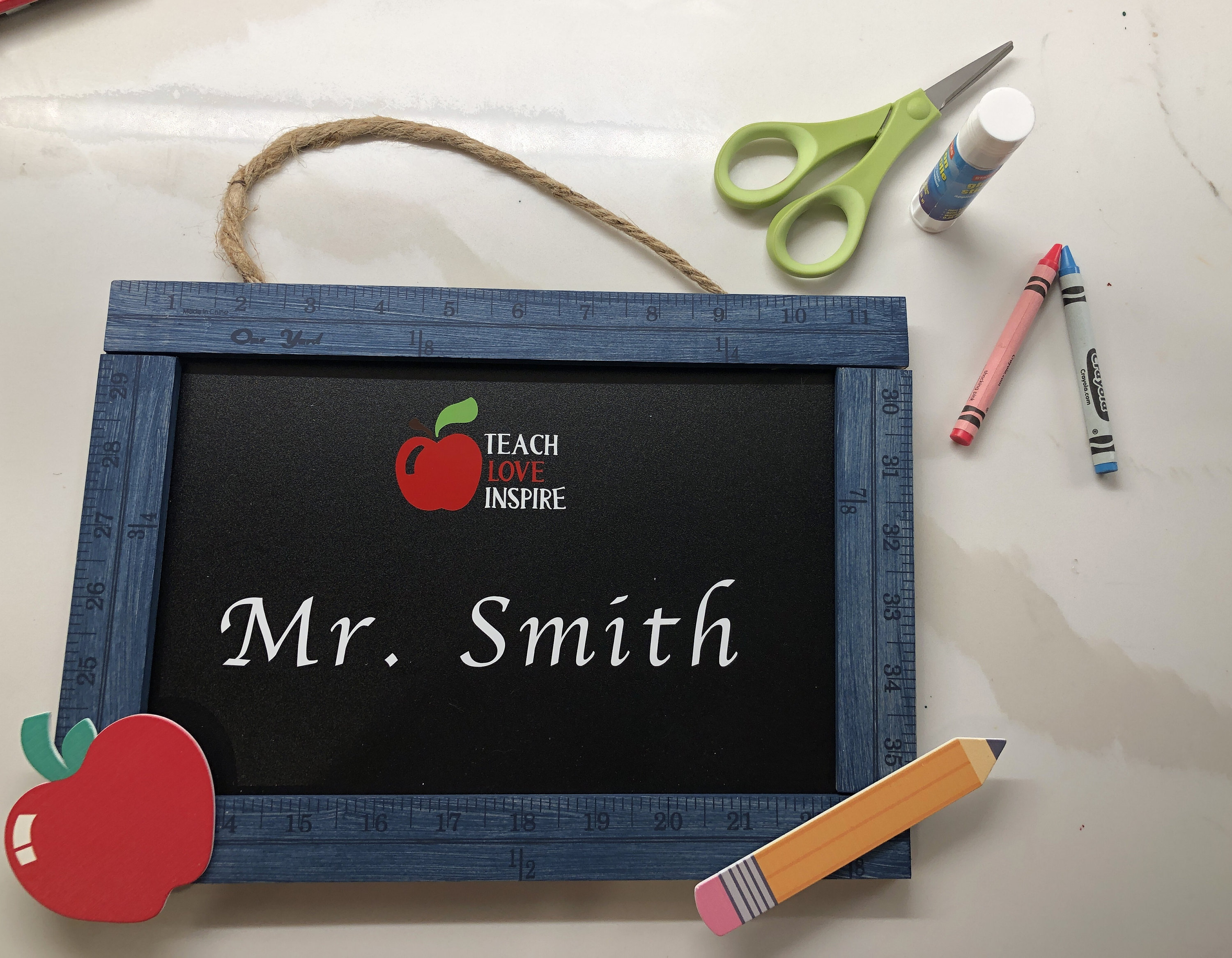 Personalized Teacher Sign Chalkboard Sign Teacher Name Sign | Etsy