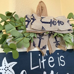 Beach Door Decor, Beach Door Hanger, Nautical Door Sign, Beach Wood ...