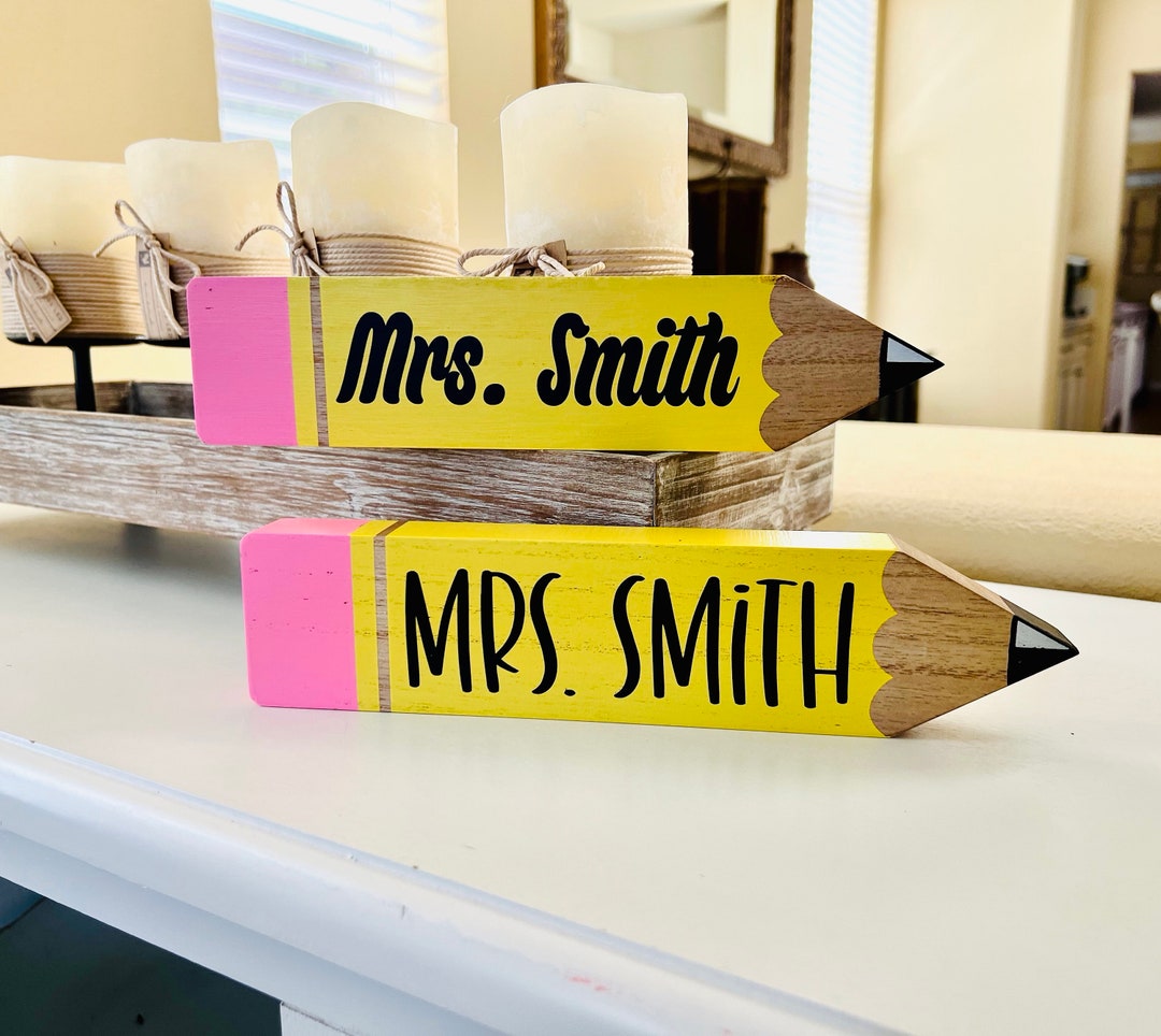 Personalized Teacher Pencil Teacher Gift Classroom - Etsy