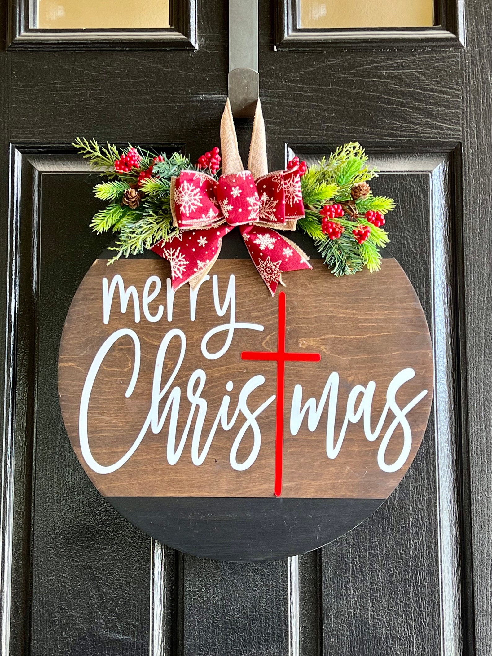 Christmas Door Sign, Religious Door Sign, Christmas Door Decor ...