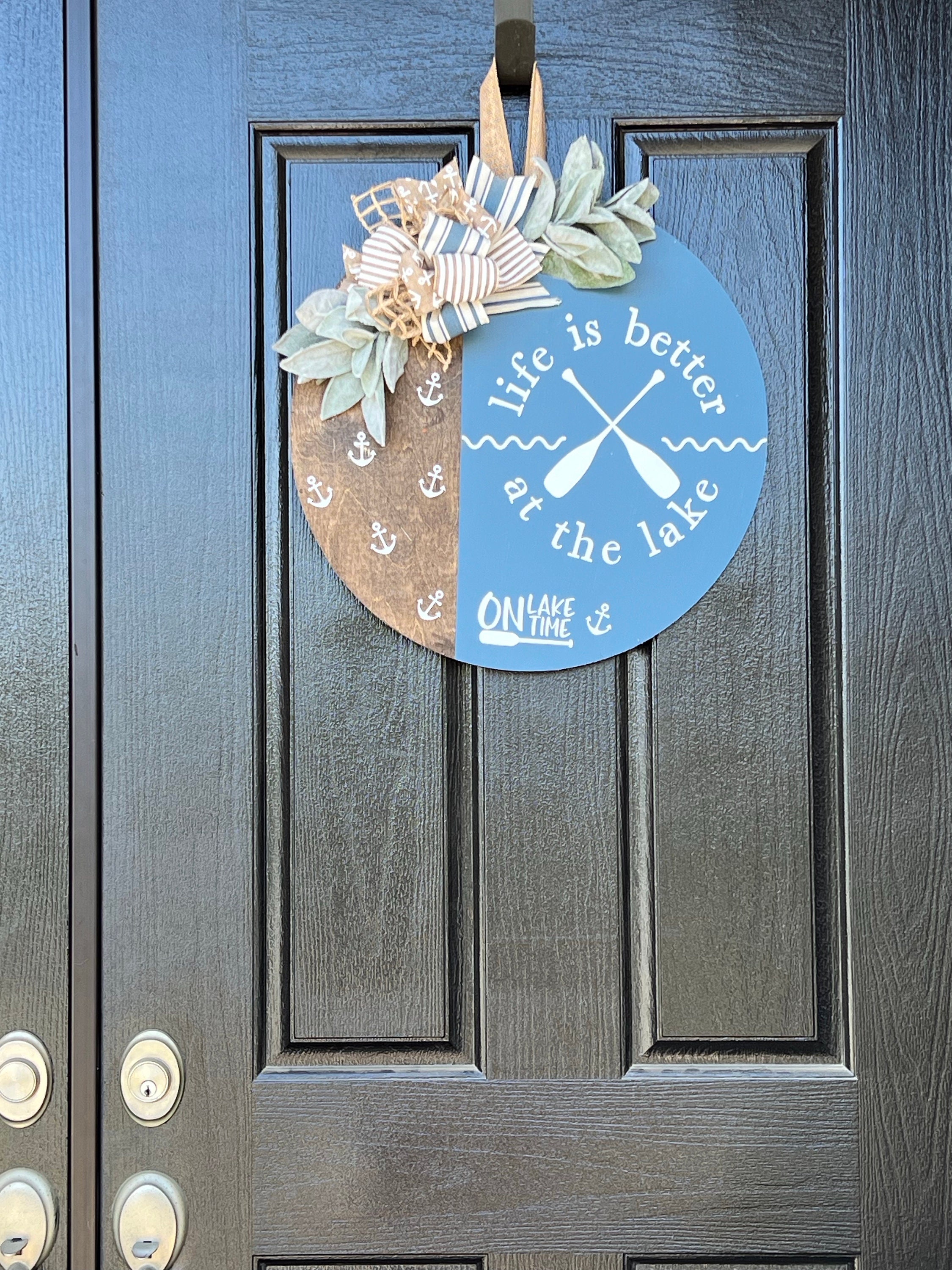 Life is Better at the Lake Door Decor, Lake Door Hanger, Lake Door Sign ...