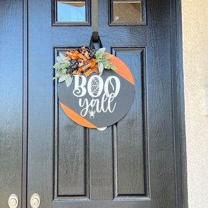 Halloween Door Decor, Halloween Welcome Sign, Halloween Door Hanger ...