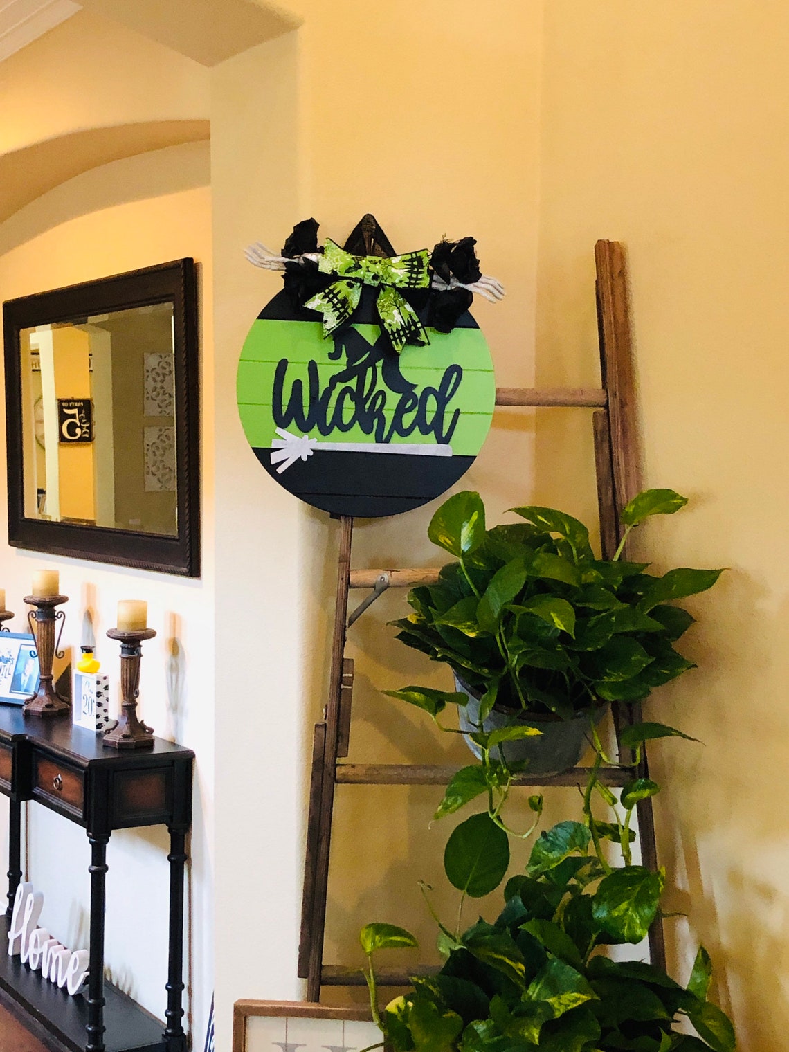 Halloween Door Decor Wicked Welcome Sign Halloween Door - Etsy