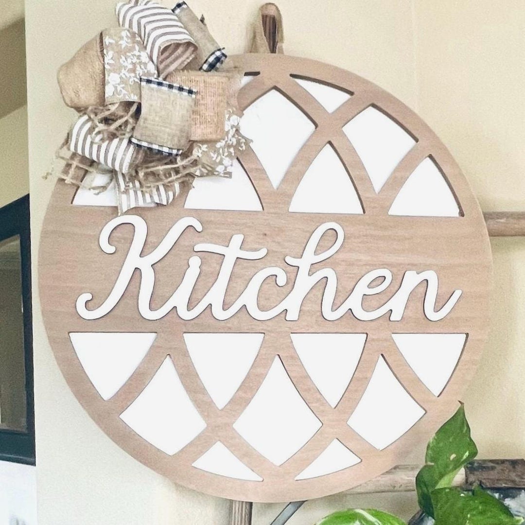 Kitchen Farmhouse Sign, Kitchen Wall Decor, Kitchen Wall Hanging ...