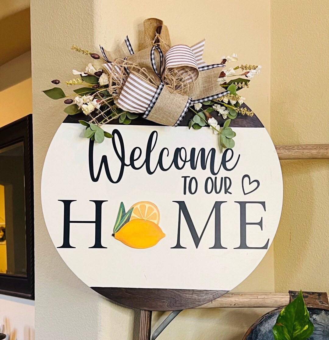 Interchangeable Sign for Front Door, Seasonal Door Hanger, Front Door ...