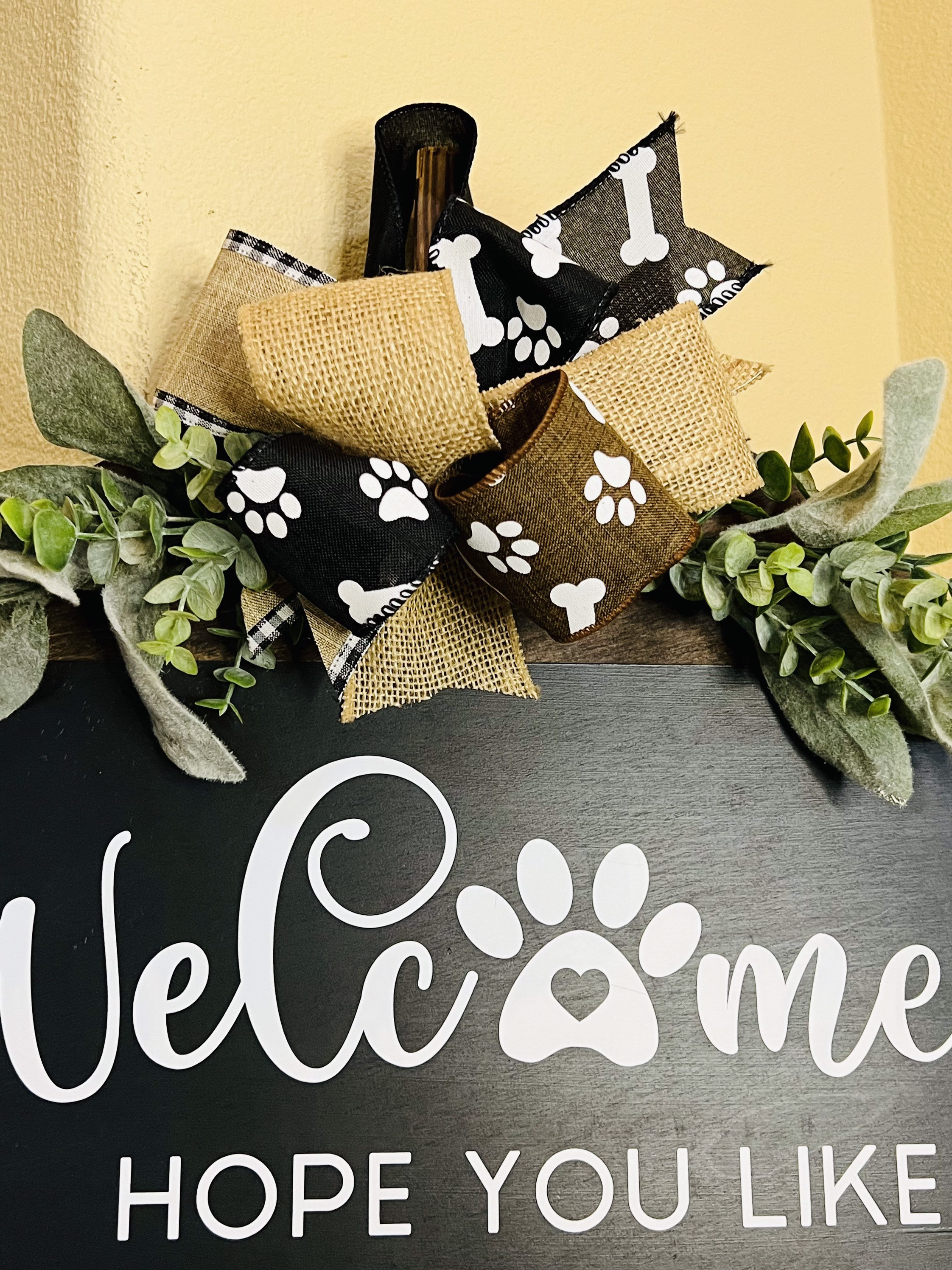 Front Door Decor Welcome Door Sign Cat Door Hanger Cat - Etsy