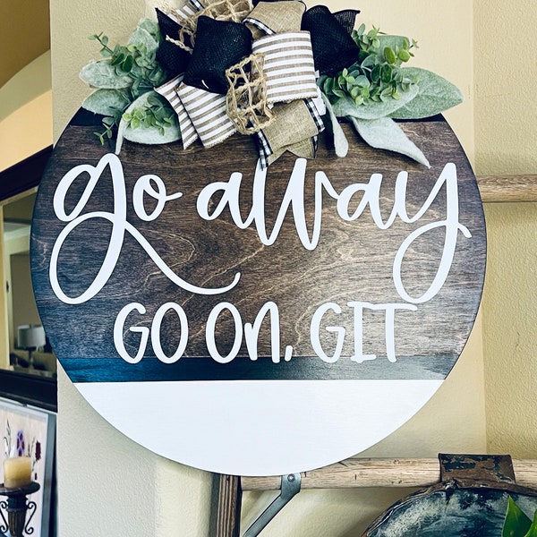 Go Away Sign - Etsy