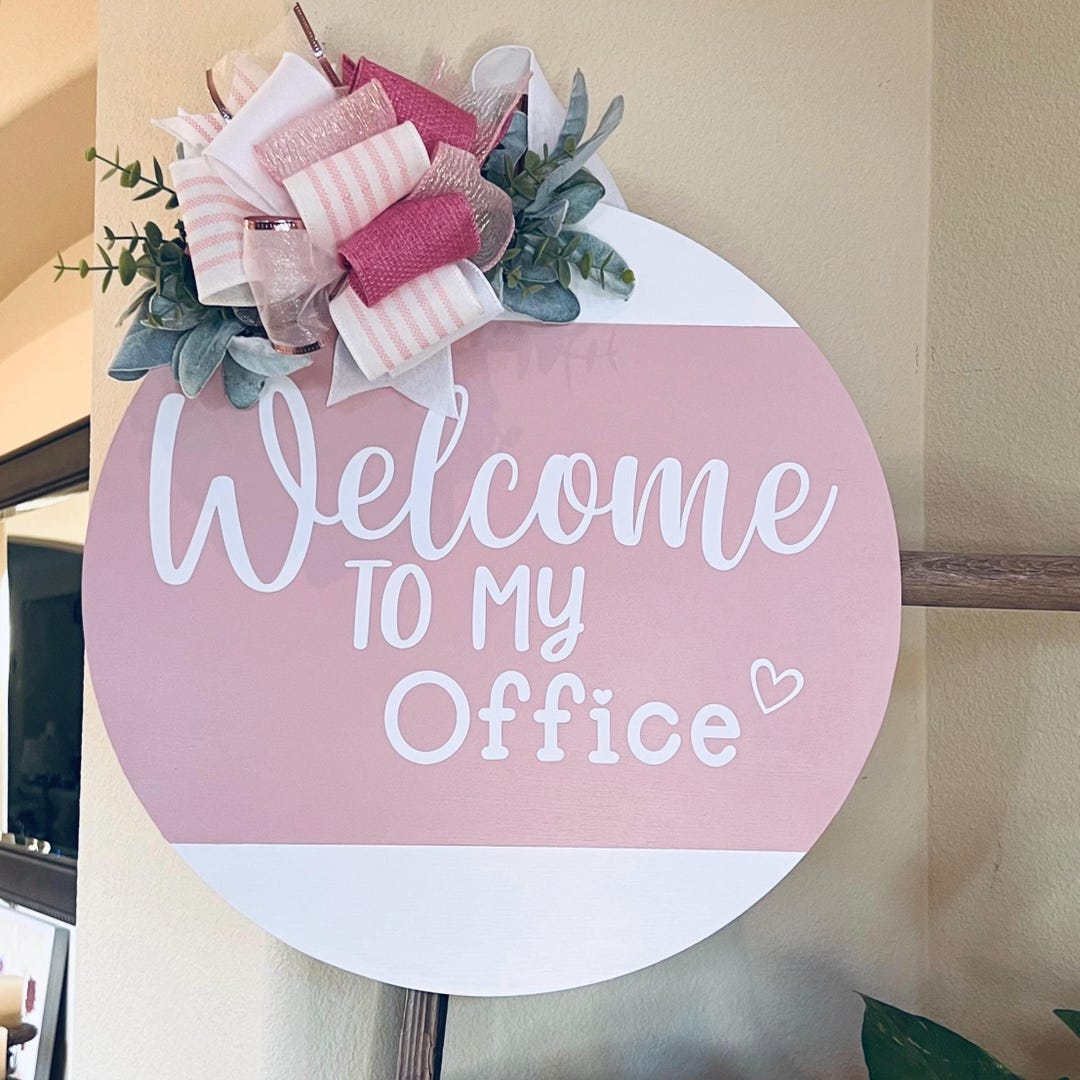 Office Door Decor, Office Door Sign, Office Farmhouse Hanger, Office ...