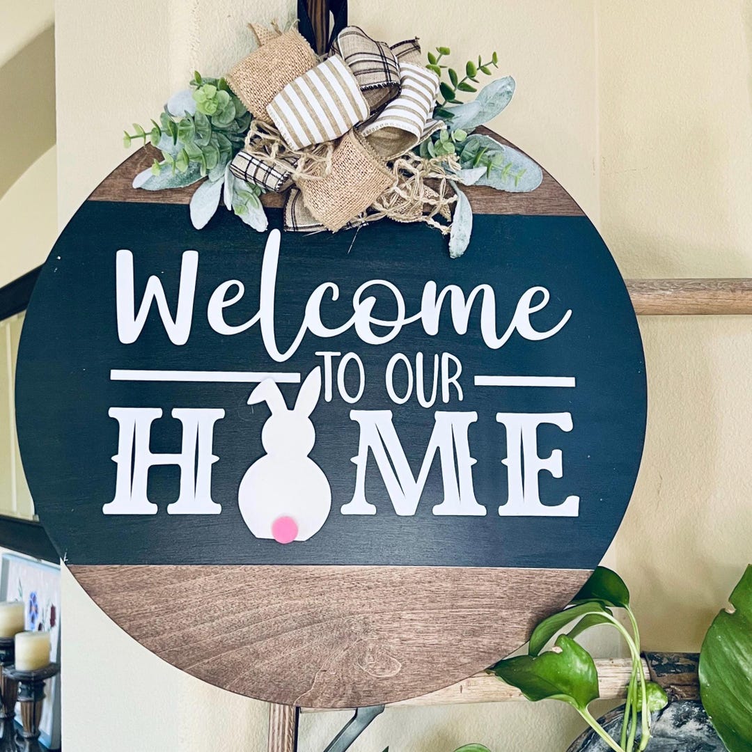 Interchangeable Sign for Front Door, Seasonal Door Hanger ...