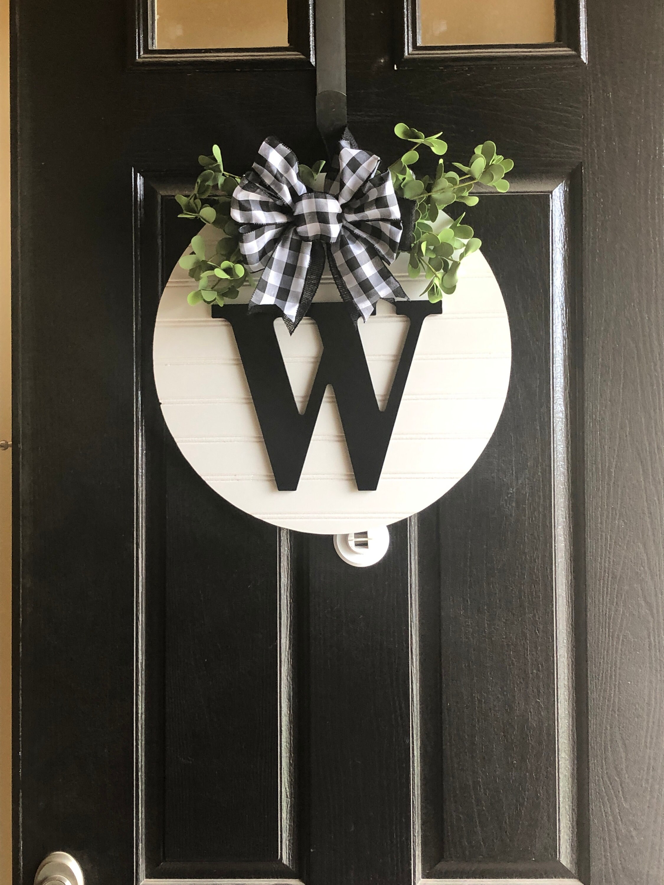 Monogram Front Door Sign Welcome Door Decor Front Door - Etsy Canada