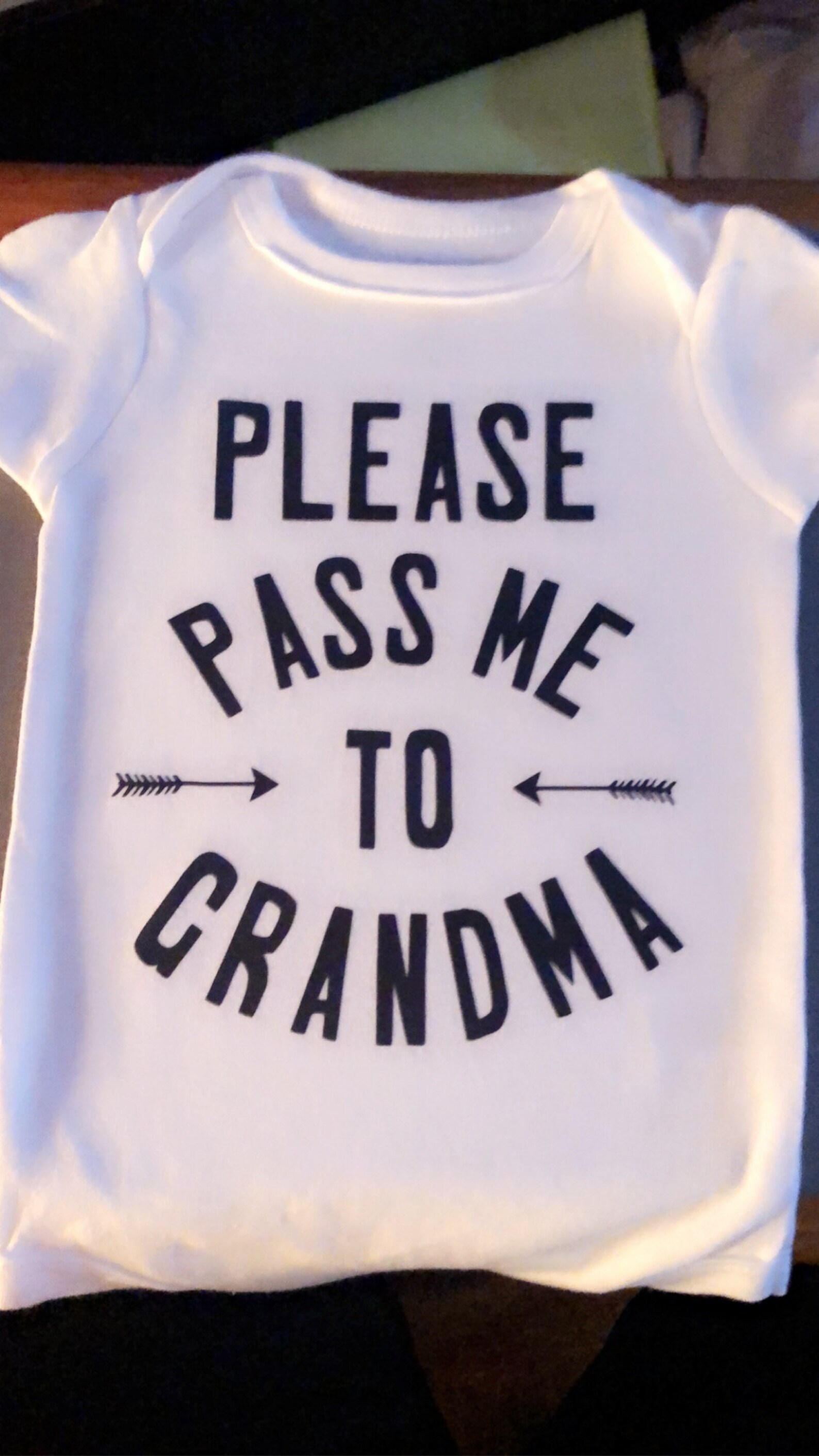 Please Pass Me To Grandma Onesie Etsy