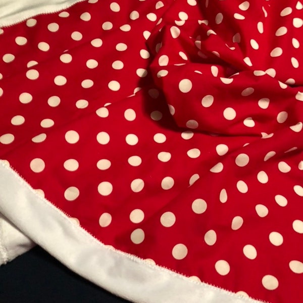 Red and White Throw Blanket - Etsy