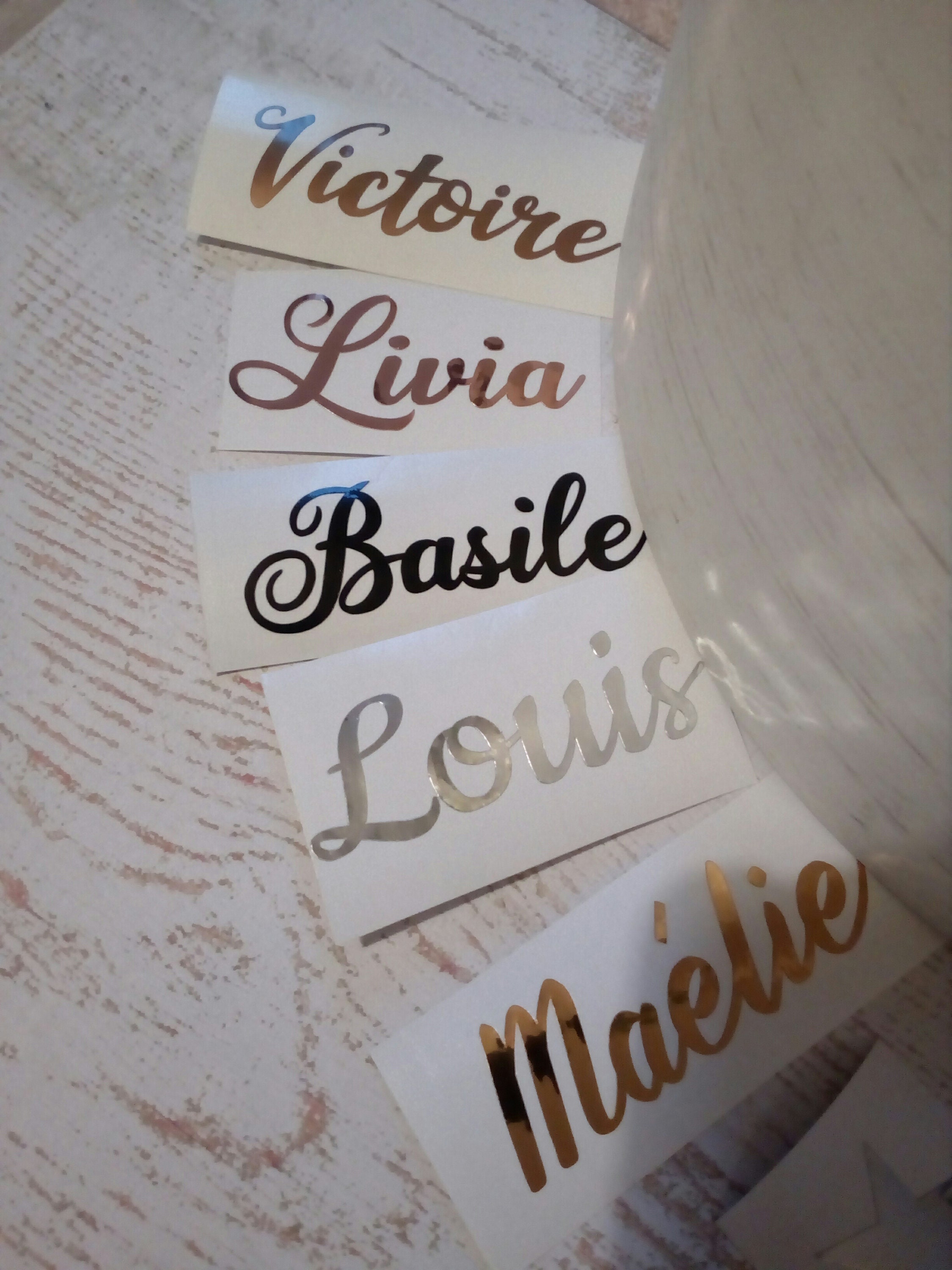 Sticker personnalisé prénom transfert vinyle décalcomanie tous | Etsy