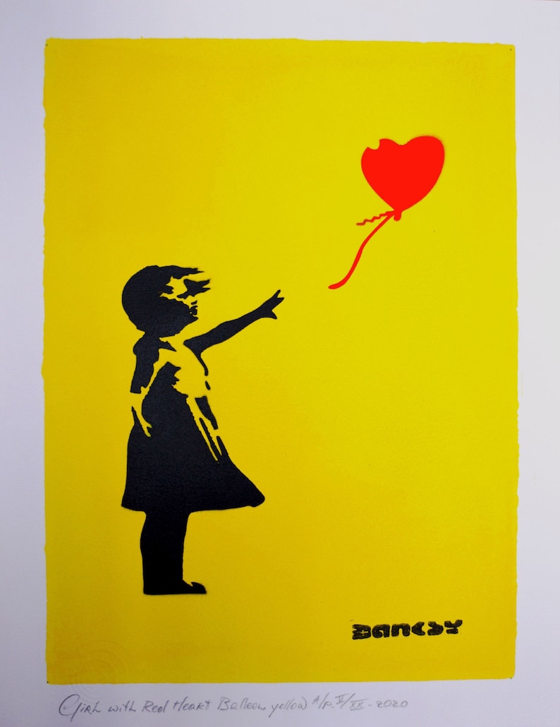 Banksy, After - Stencil / Spray - Etsy
