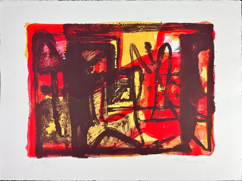 Theo Kuijpers - Lithograph - Hand Signed - Etsy