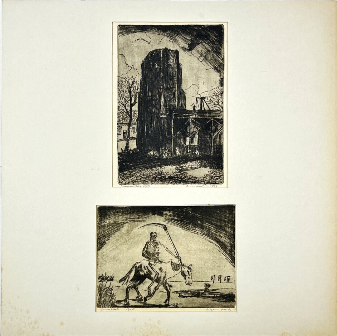 Jan Van Riel - 2 Etchings - Hand Signed - Etsy