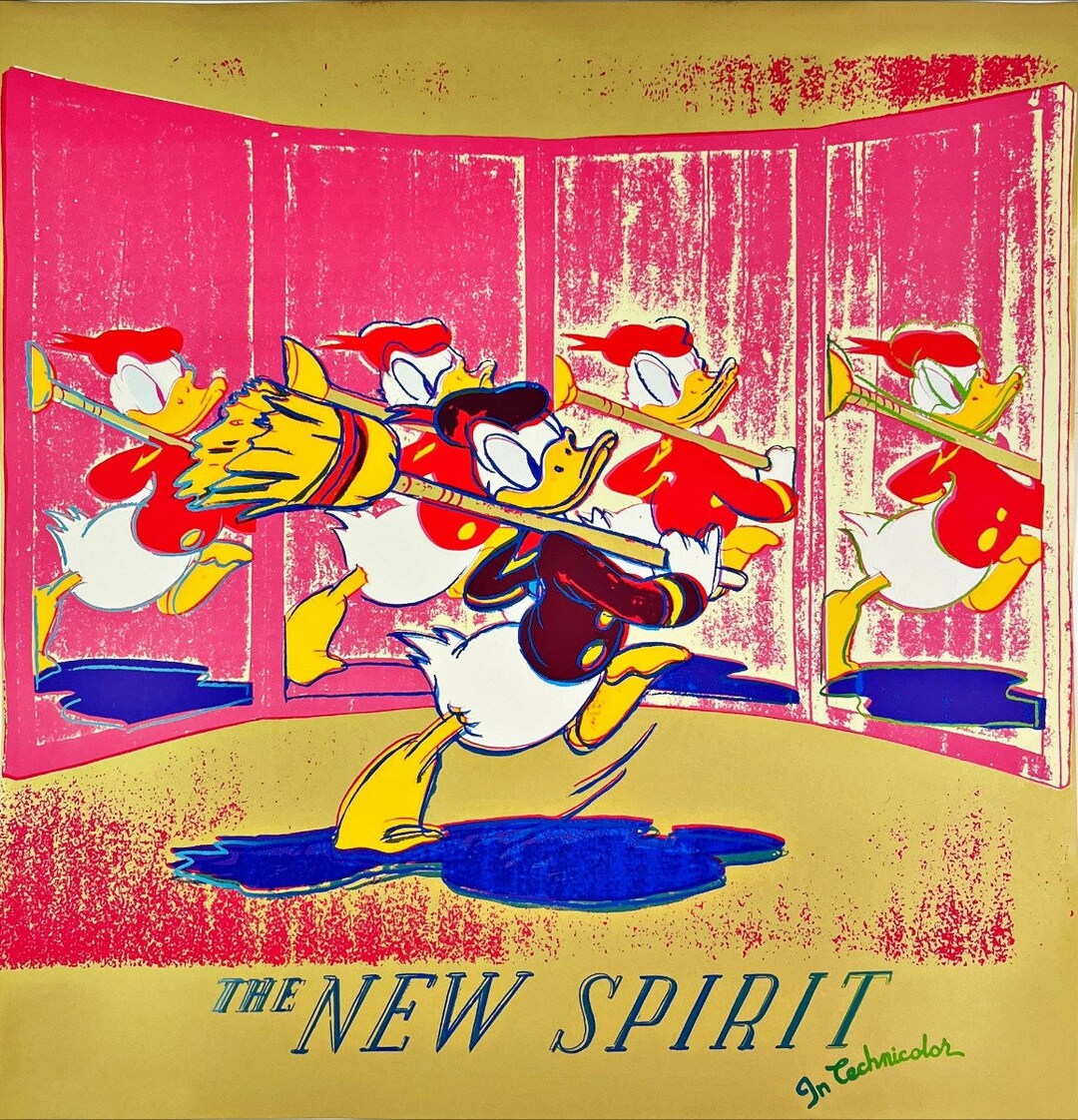 Andy Warhol the New Spirit donald Duck Screenprint - Etsy