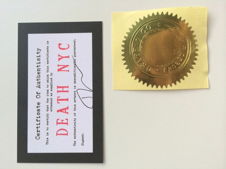 Death NYC - Silkscreen - Hand Signed - Etsy