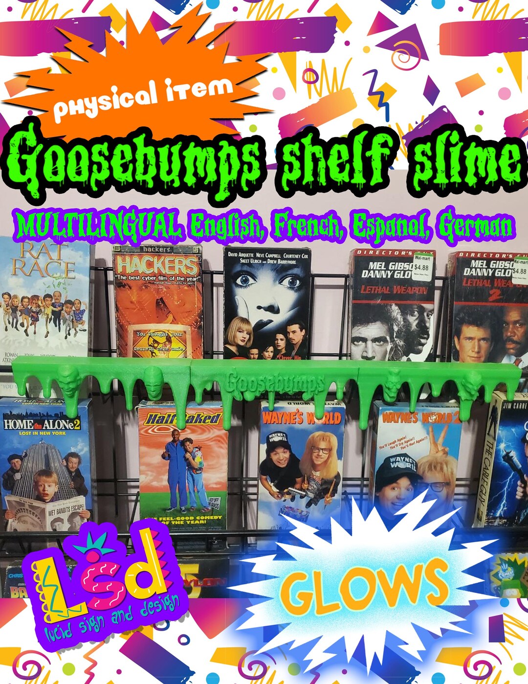 Goosebumps Slime Shelf Display (multilingual) - Etsy
