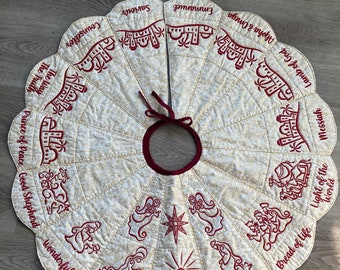 Nativity Classic Tree Skirt - Etsy