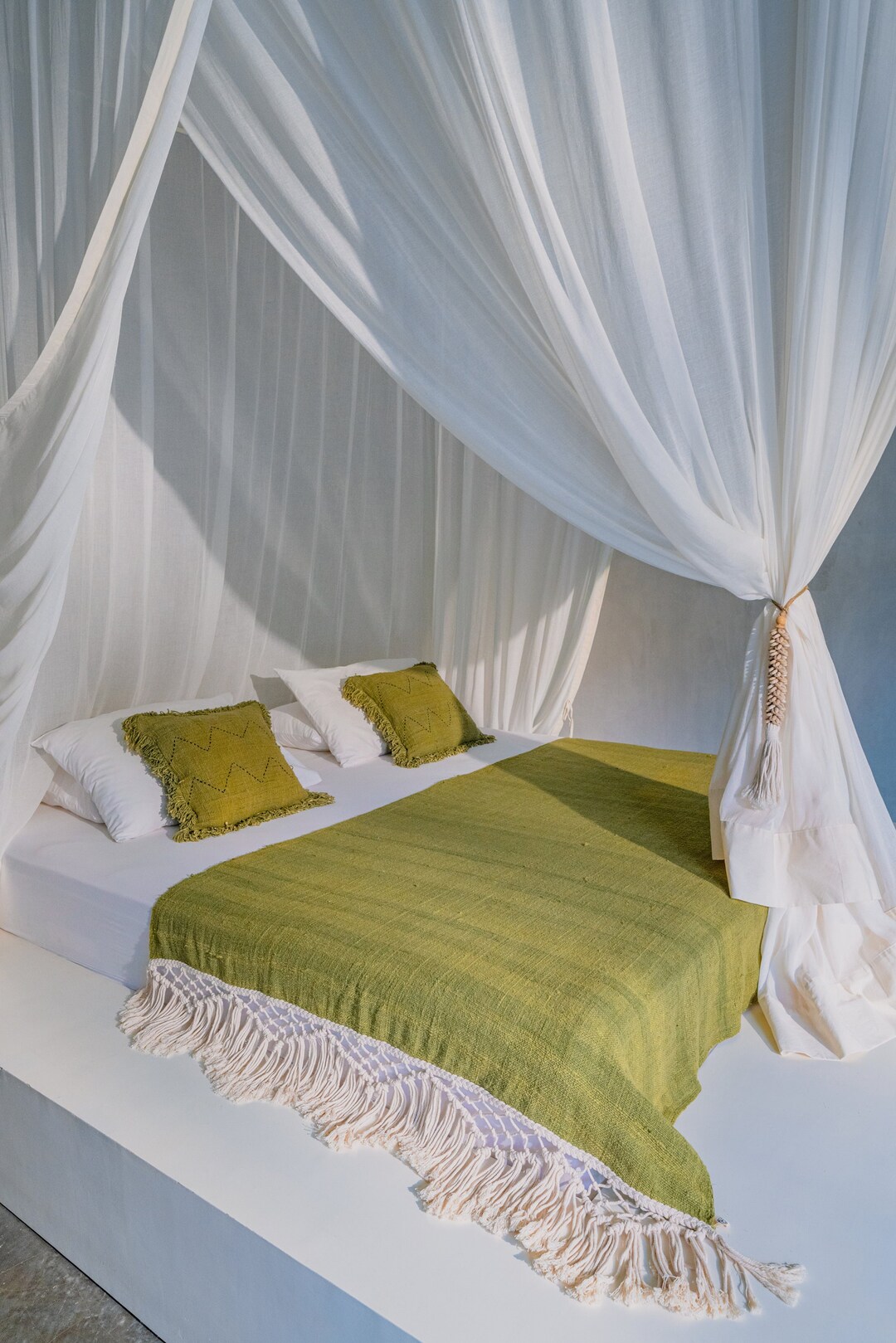 Rectangular Canopy Bed Canopy Box Shape 2 Doors Off-white - Etsy