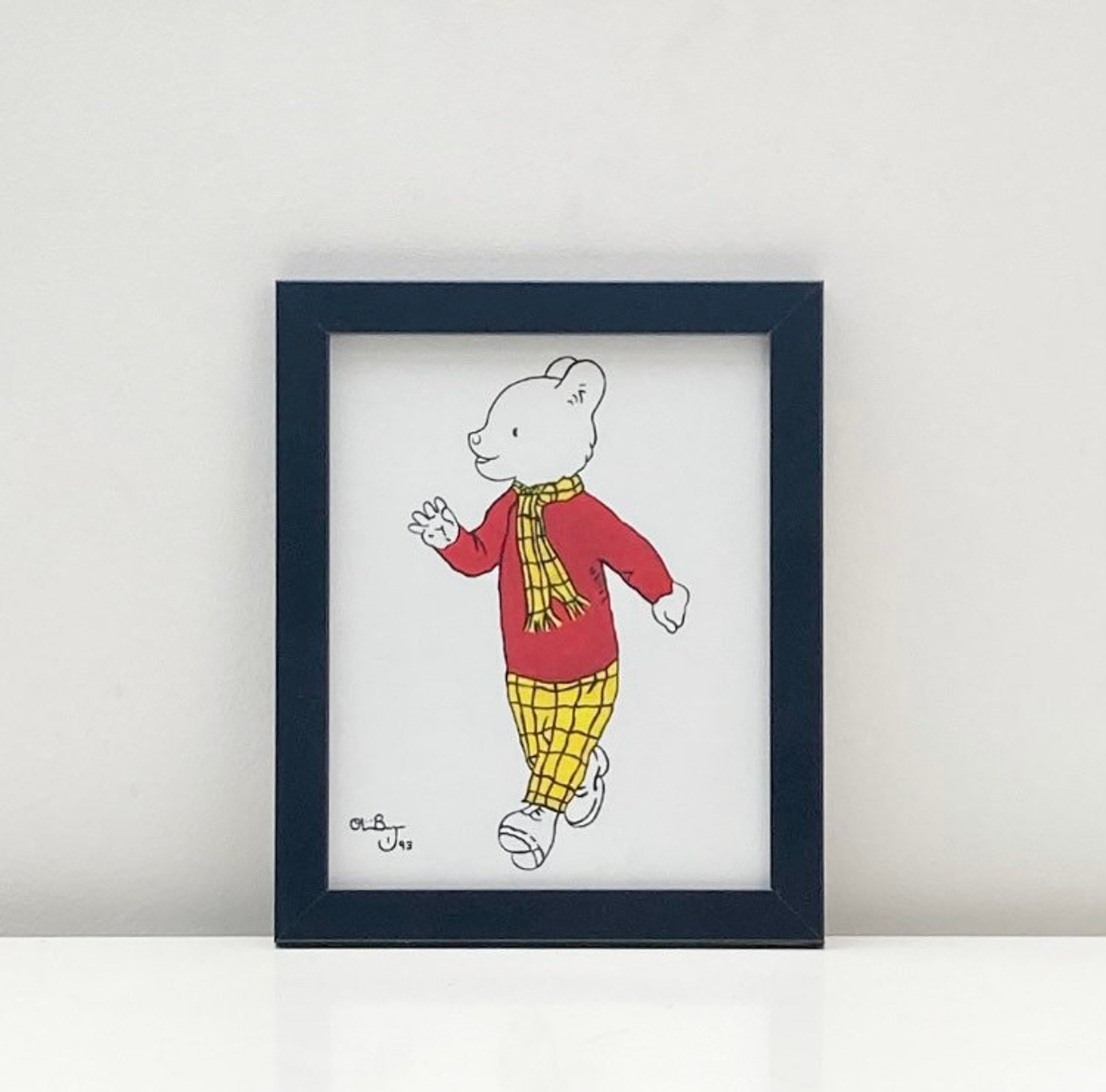 Rupert Bear Limited Edition Giclée Fine Art Print - Etsy UK