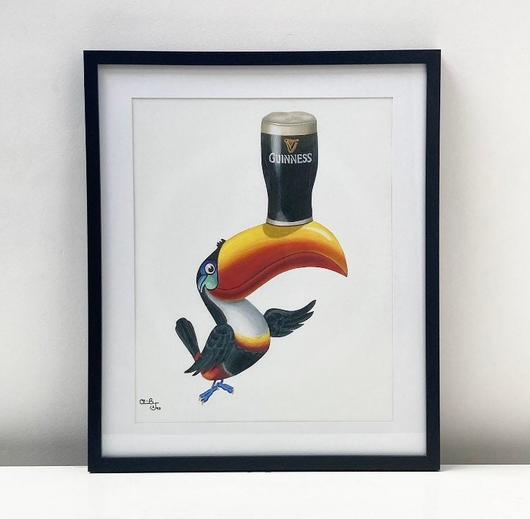 Guinness Toucan Limited Edition Giclée Fine Art Print - Etsy