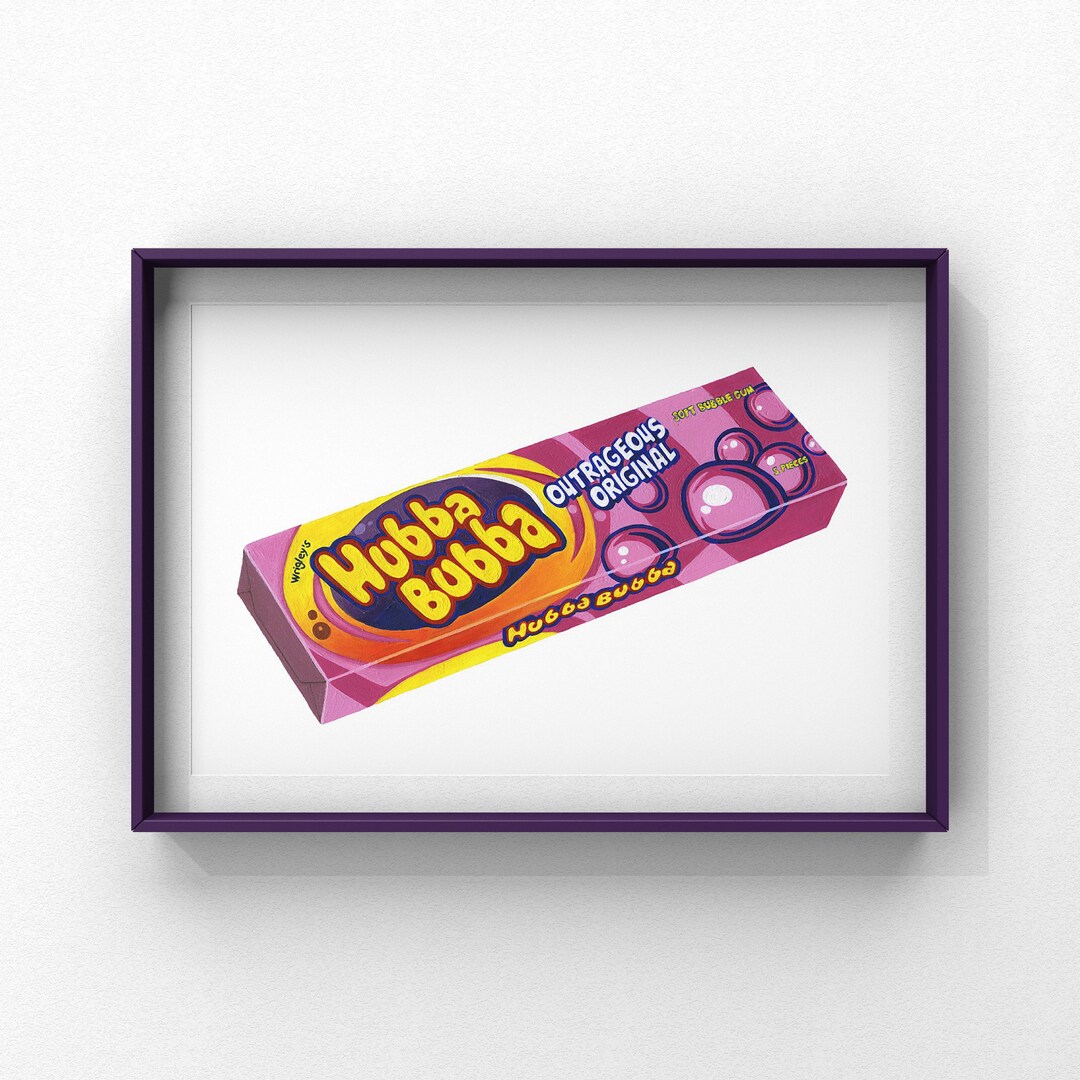Hubba Bubba Bubblegum Limited Edition Giclée Fine Art Print - Etsy