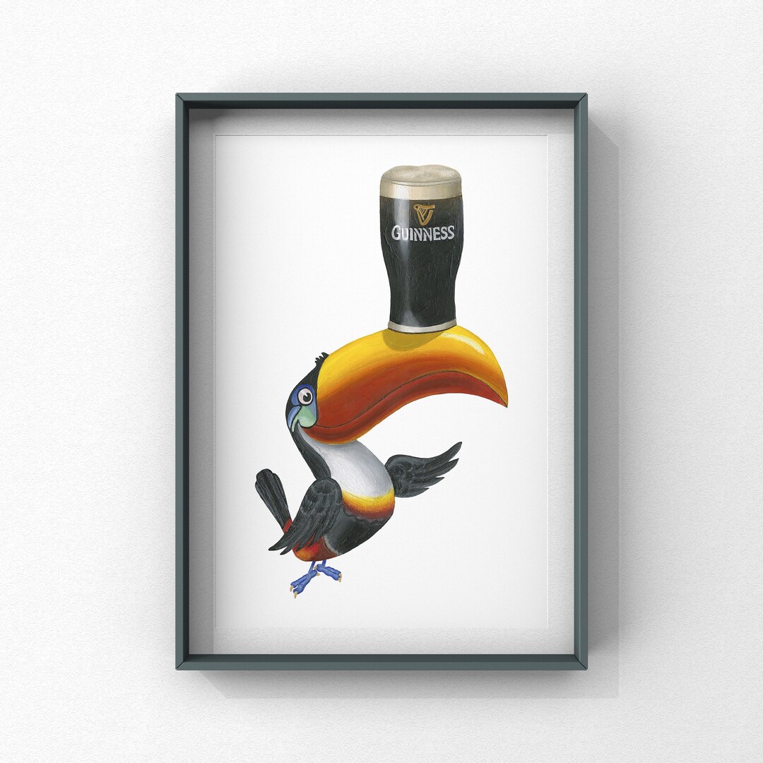 Guinness Toucan Limited Edition Giclée Fine Art Print - Etsy