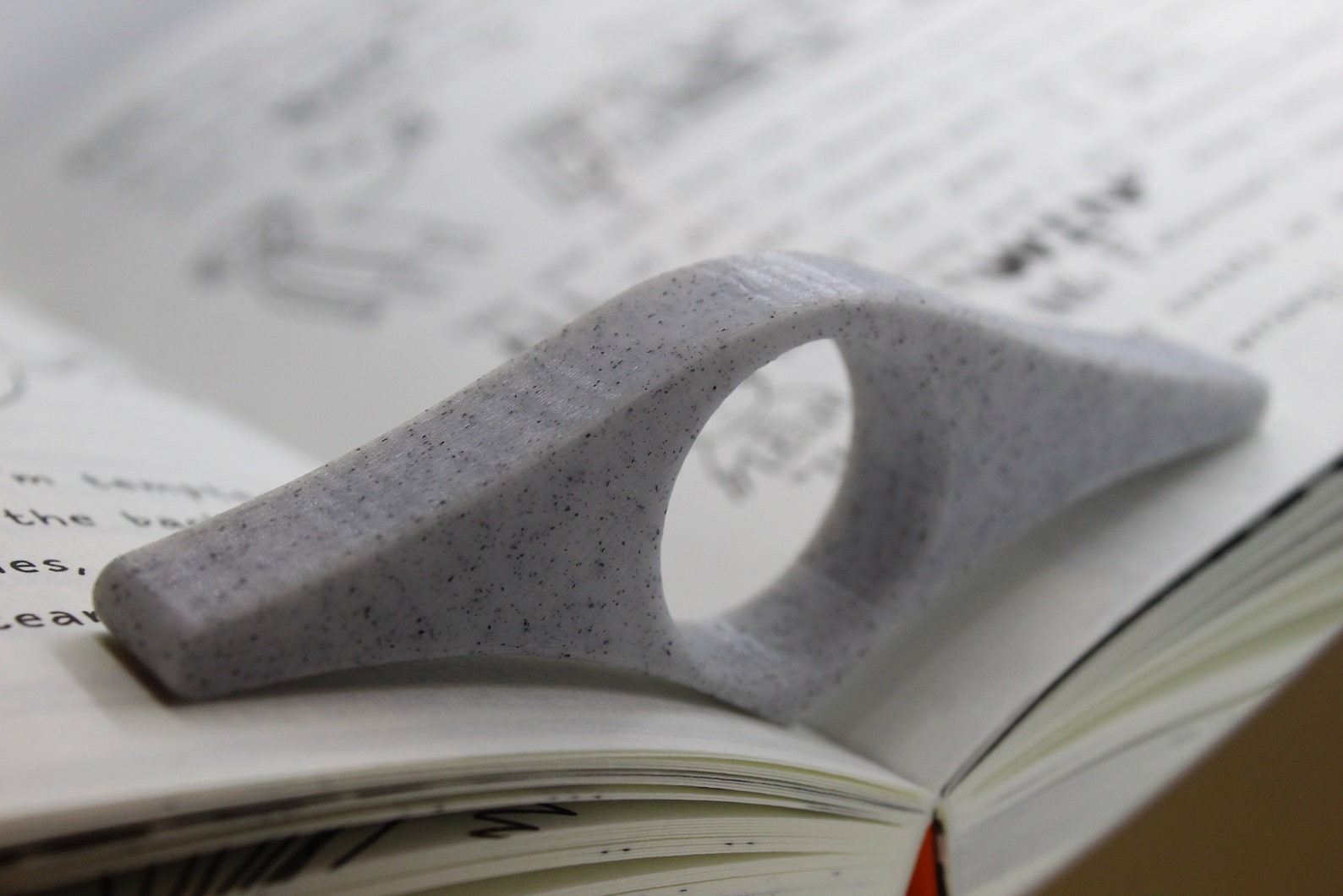Book Page Holder Thumb Page Holder Book Holder Bookworm 3D Printed ...