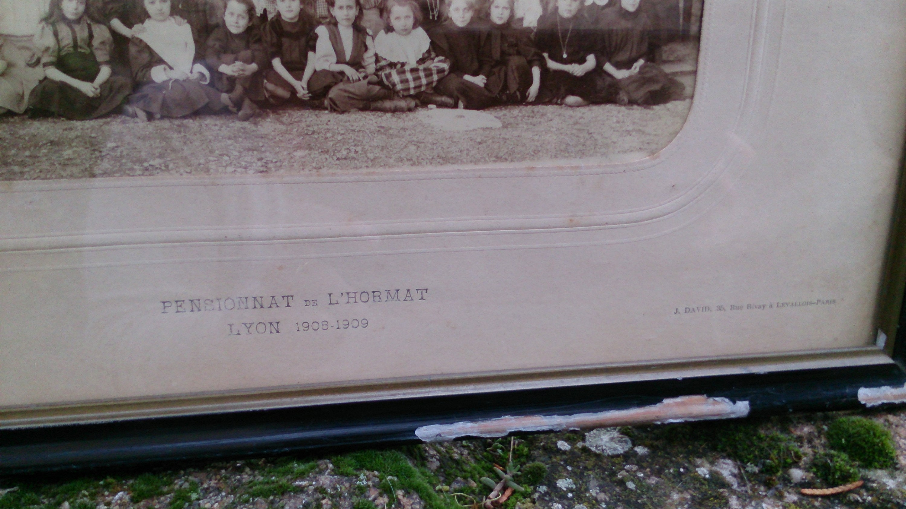 Former Photo of French Boarding School, in Lyon 1908 Antique French Boarding School Photograph ...