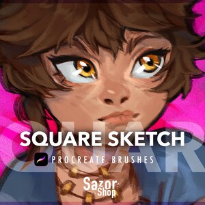 Square Sketch (10 Digital Brushes) for Procreate - Etsy