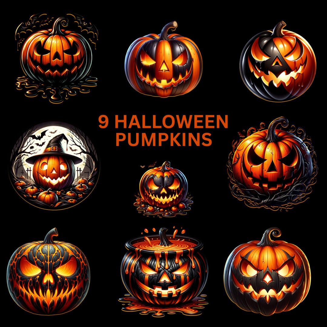 Halloween Pumpkin Clipart, Jack O Lantern Halloween PNG Clipart, Spooky ...
