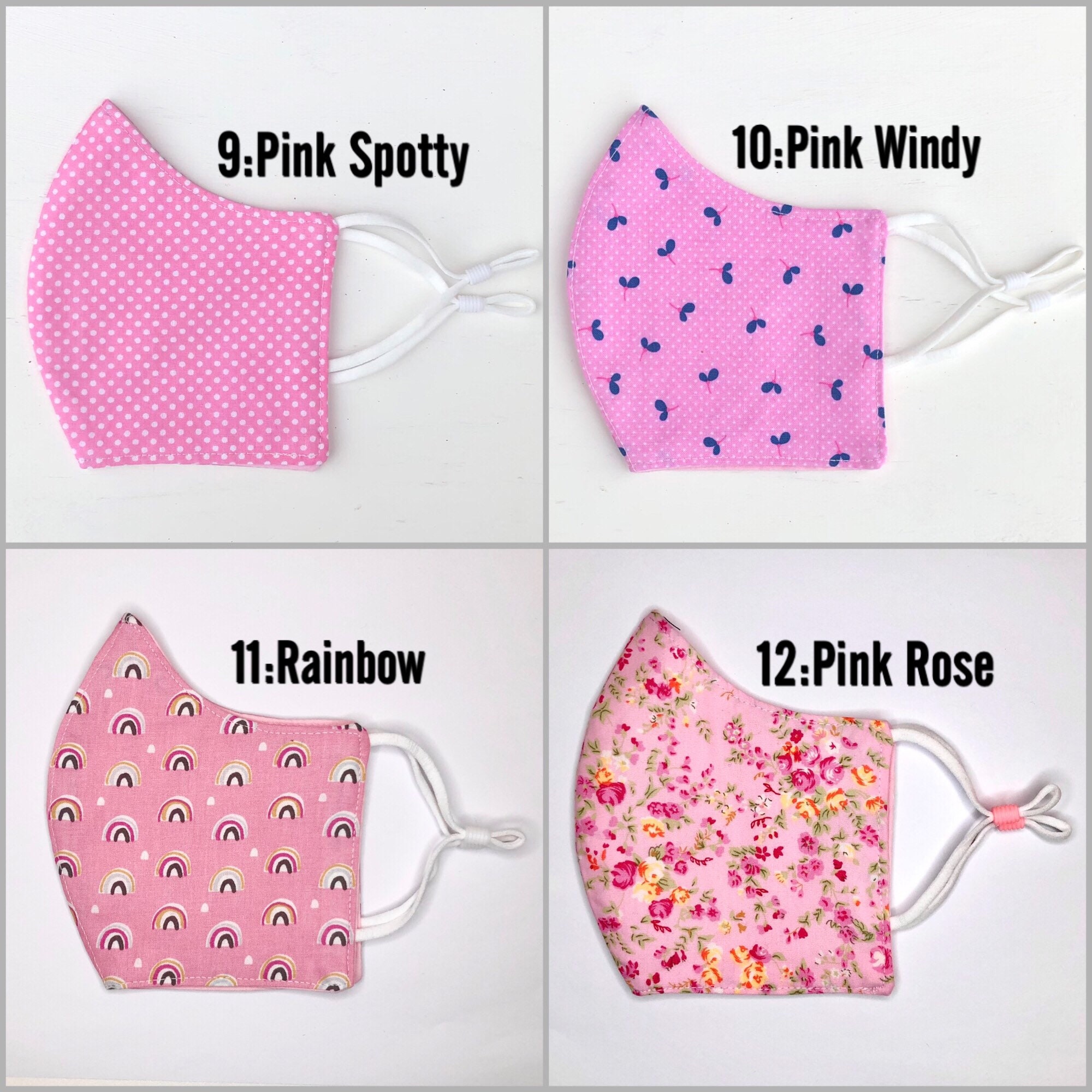 Adjustable WOMEN Mask, Women Face Mask, Handmade Women Face Masks UK ...