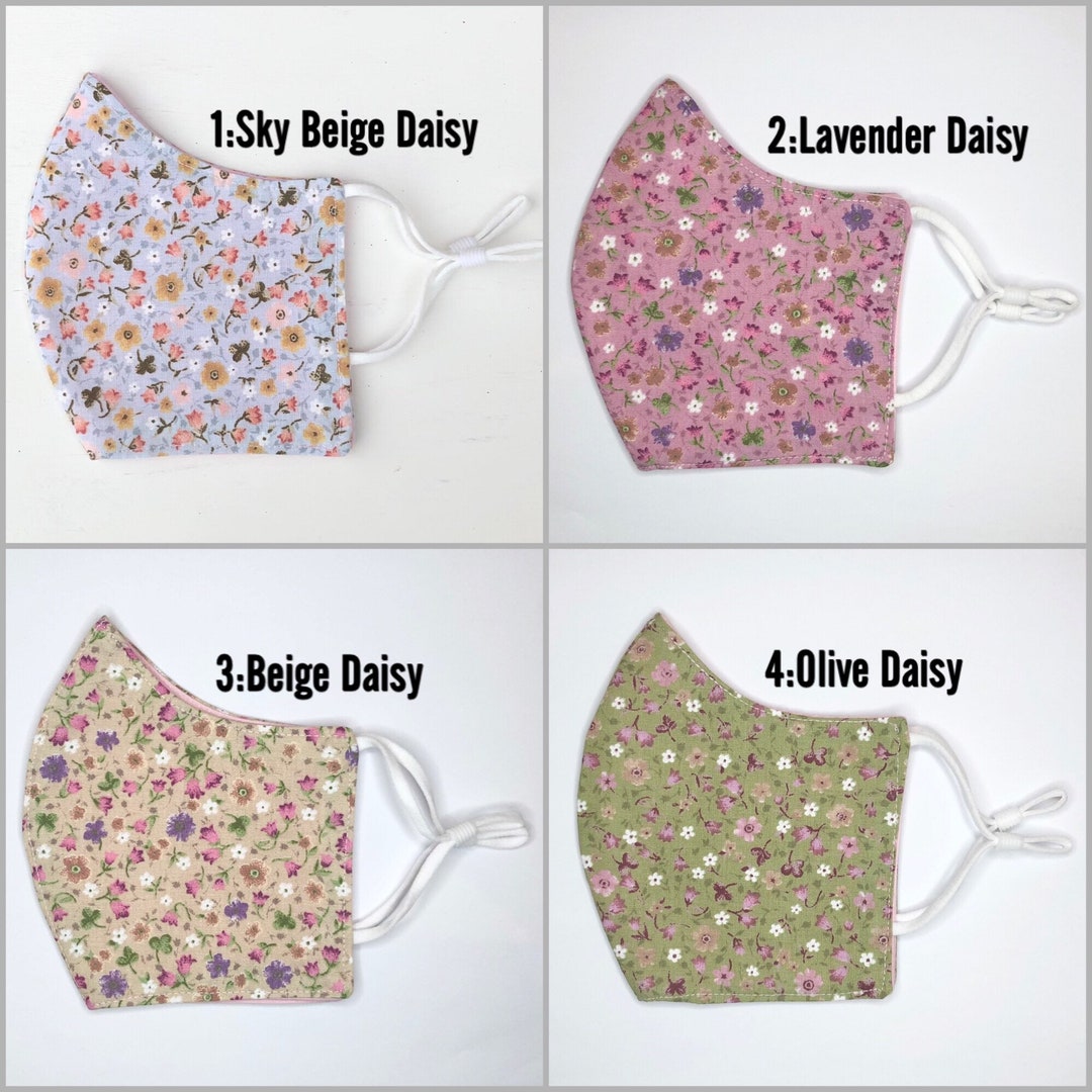 Adjustable WOMEN Mask, Women Face Mask, Handmade Women Face Masks UK ...