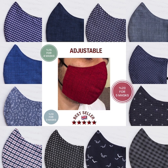 Adjustable MEN Mask Face Covering Mask for MEN Men Face | Etsy