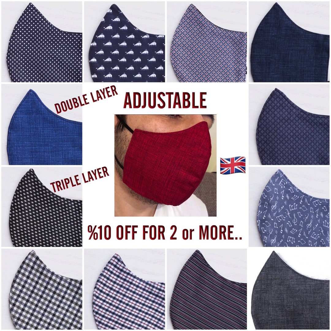 Adjustable MEN Mask Face Covering Mask for MEN Men Face - Etsy