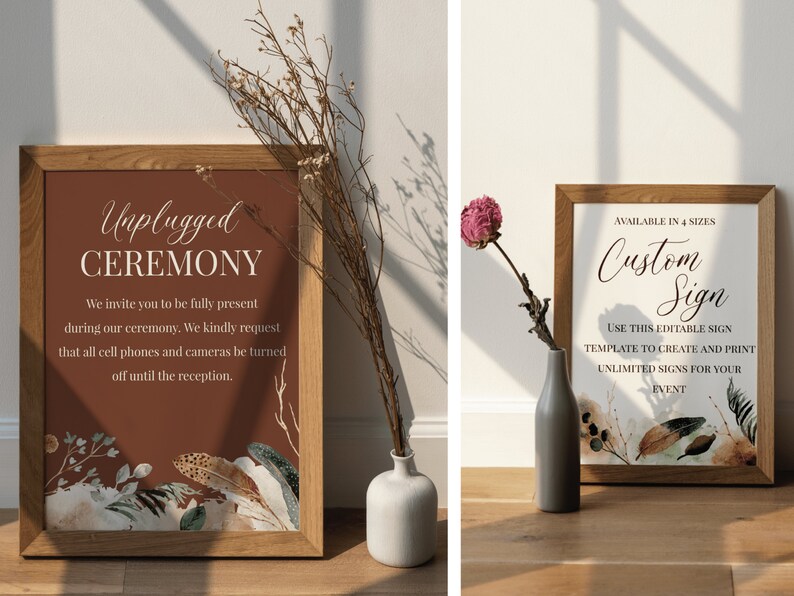 Rustic Boho Wedding Bundle Rustic Wedding Invitation Rustic - Etsy