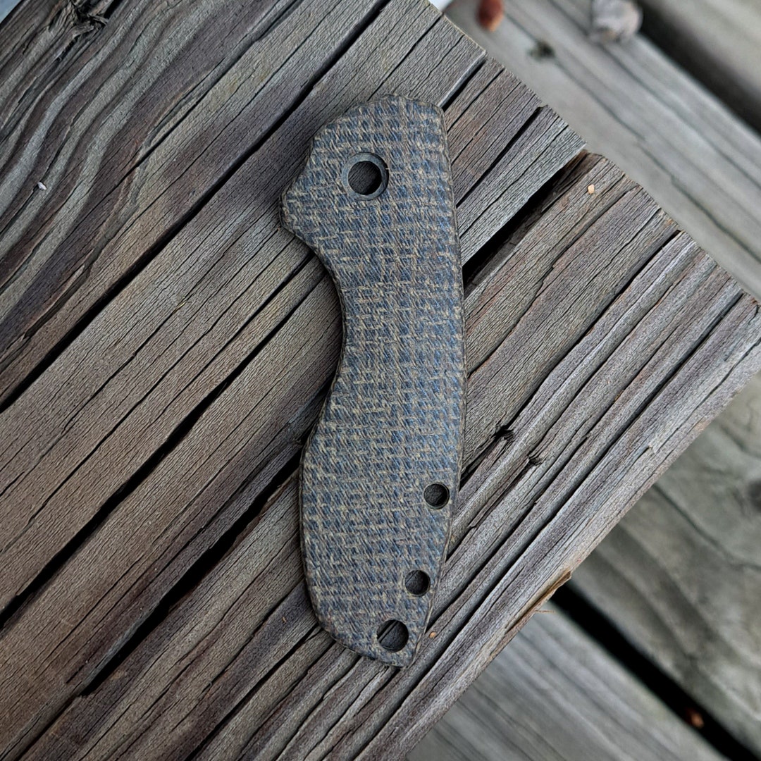 CRKT Pilar Knife Scale Contoured OD Green Burlap Micarta - Etsy