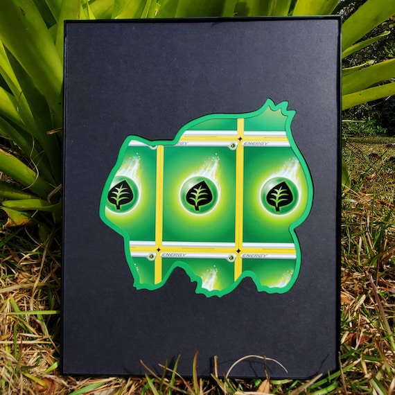 Pokemon Energy Card Silhouette Art - Etsy
