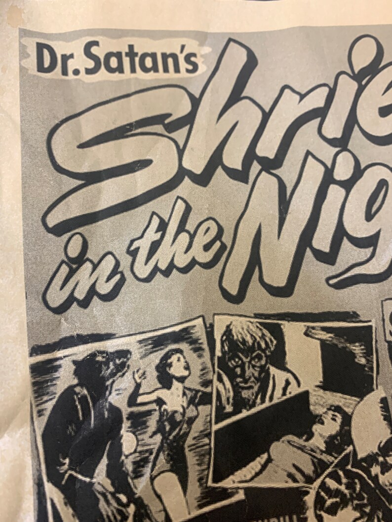 Dr. Satan's Shrieks in the Night Show Flyer - Etsy