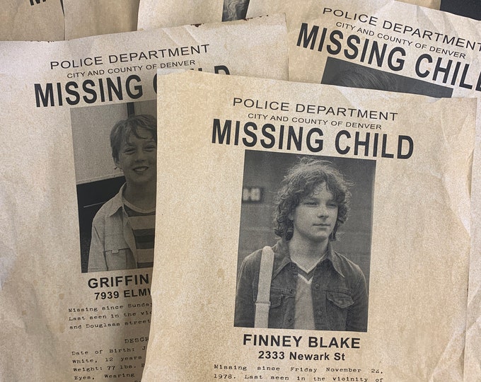 The Black Phone Missing Flyers Individual or Set of 6 Finney Blake ...