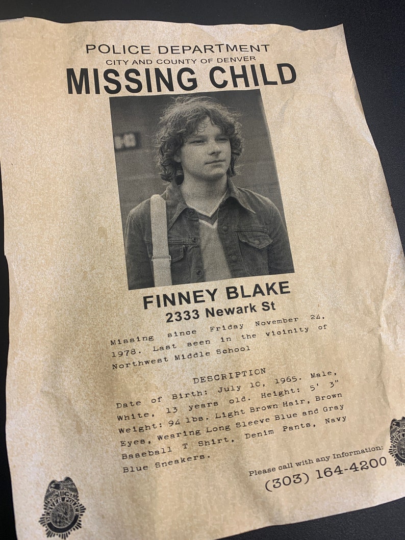 The Black Phone Missing Flyers Individual or Set of 6 Finney - Etsy