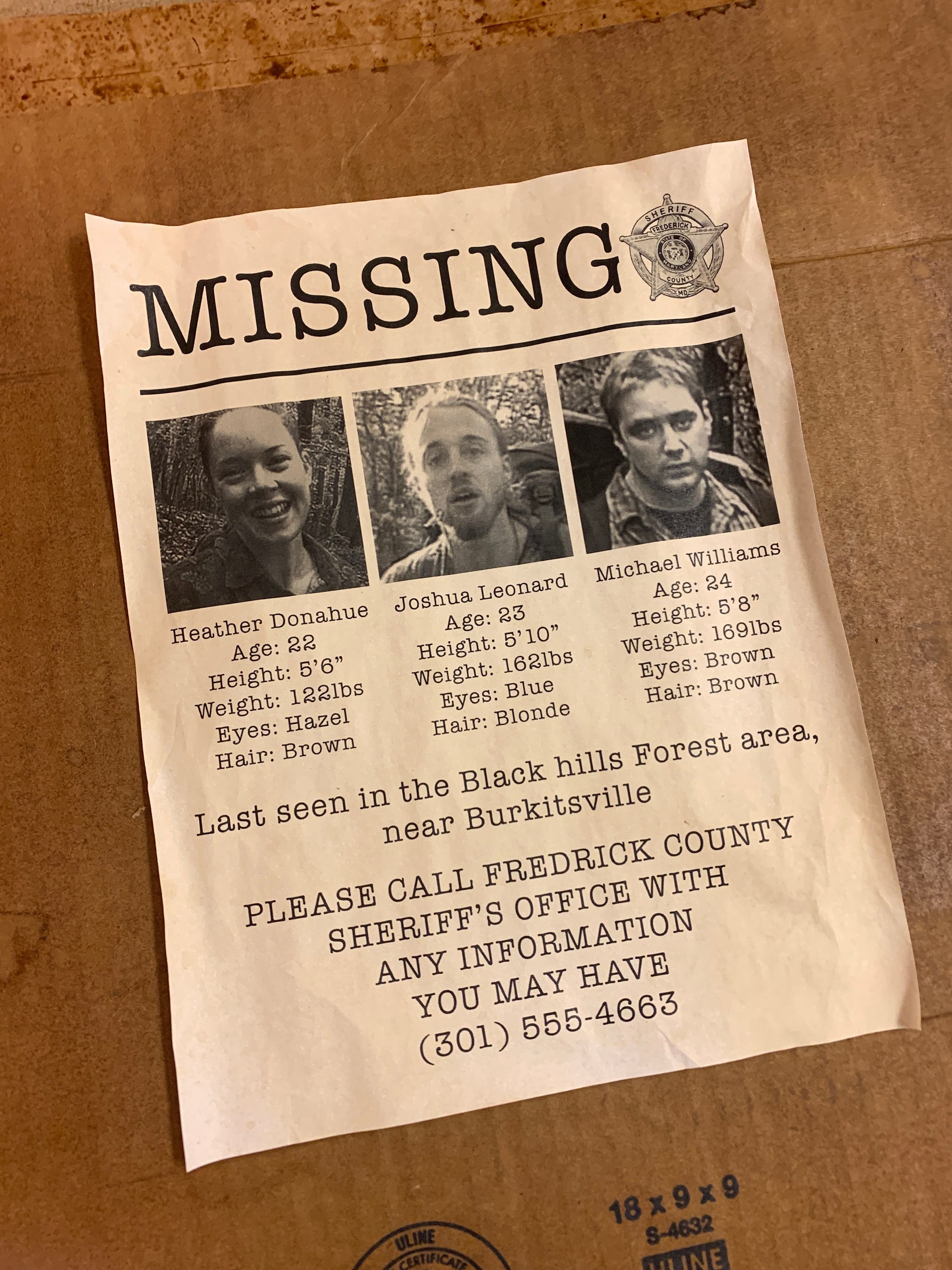 Blair Witch Project - Missing Poster - Etsy