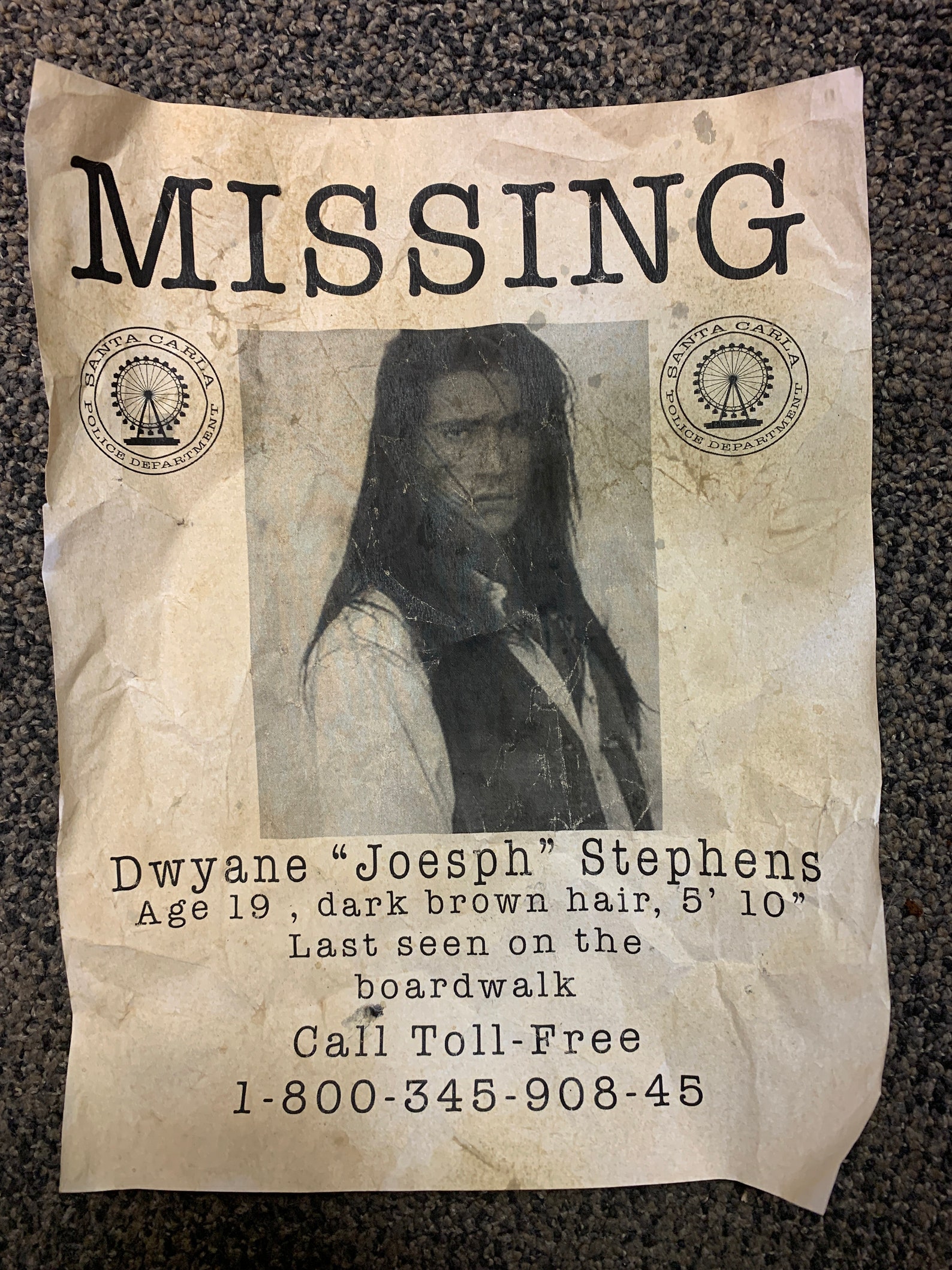 Lost Boys Missing Flyers Movie Prop Replicas David Marco - Etsy