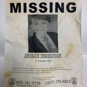 Best Seller! Horror Memorabilia IT Missing Posters Individual or Set ...