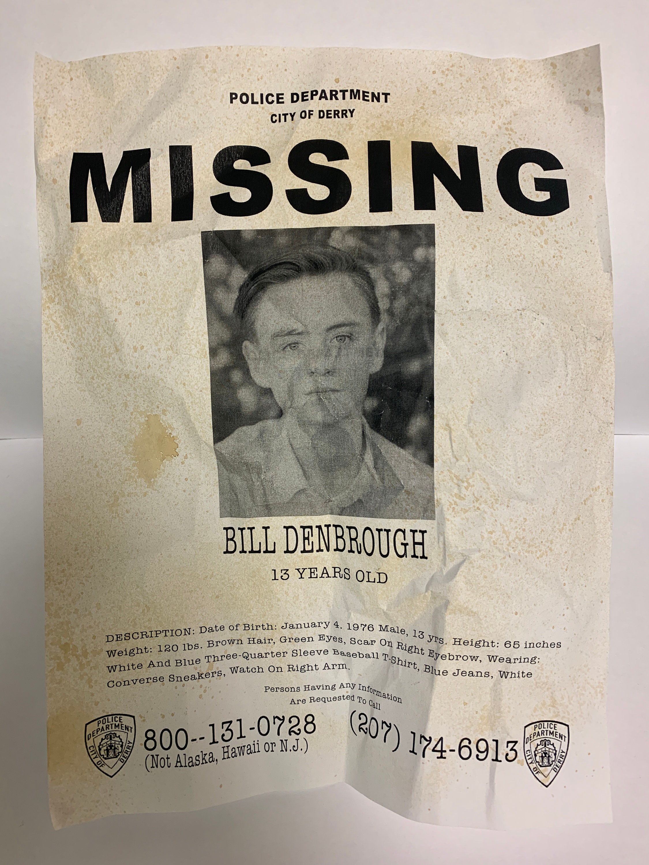 Horror Memorabilia IT Missing Posters Individual or Set of 8 - Etsy UK