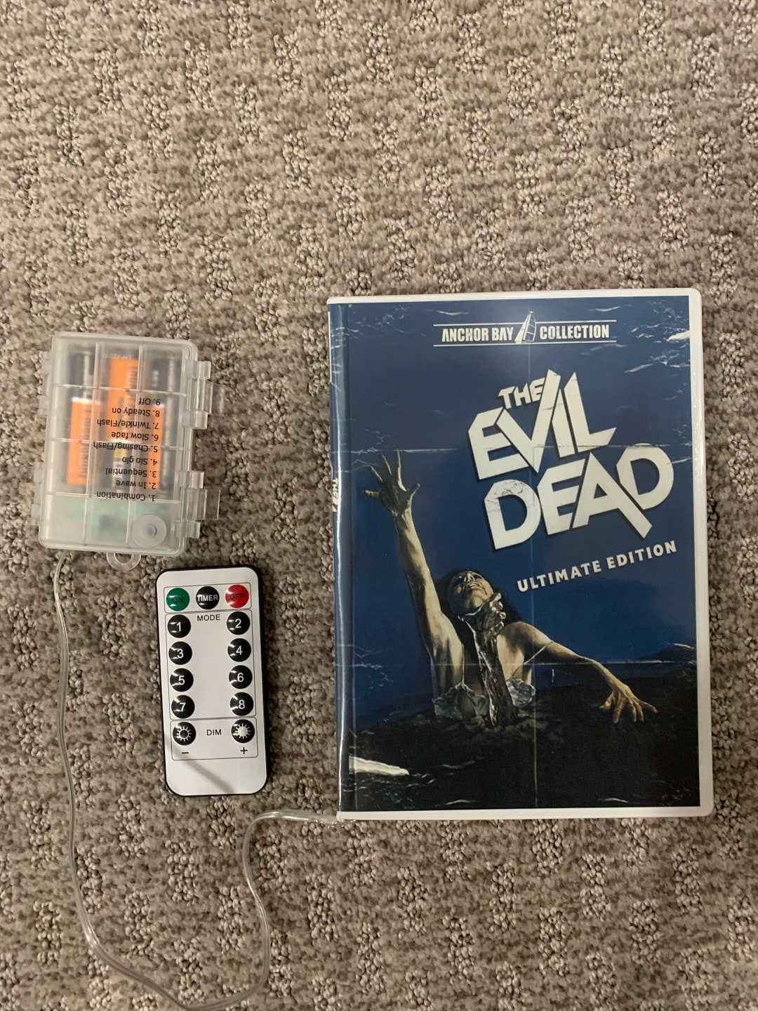 Evil Dead Horror Movie DVD Lighted Case With Battery Pack - Etsy