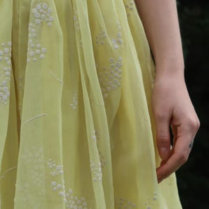 Vintage 1950s Pale Yellow Tea Dress Size Medium - Etsy